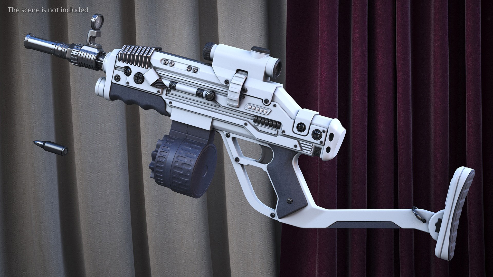 3D Model Futuristic Rifle Rigged - TurboSquid 2169087