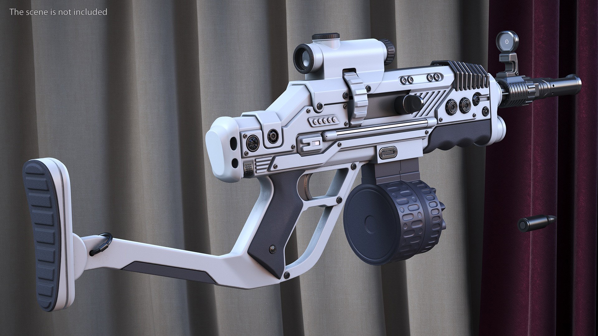 3D Model Futuristic Rifle Rigged - TurboSquid 2169087