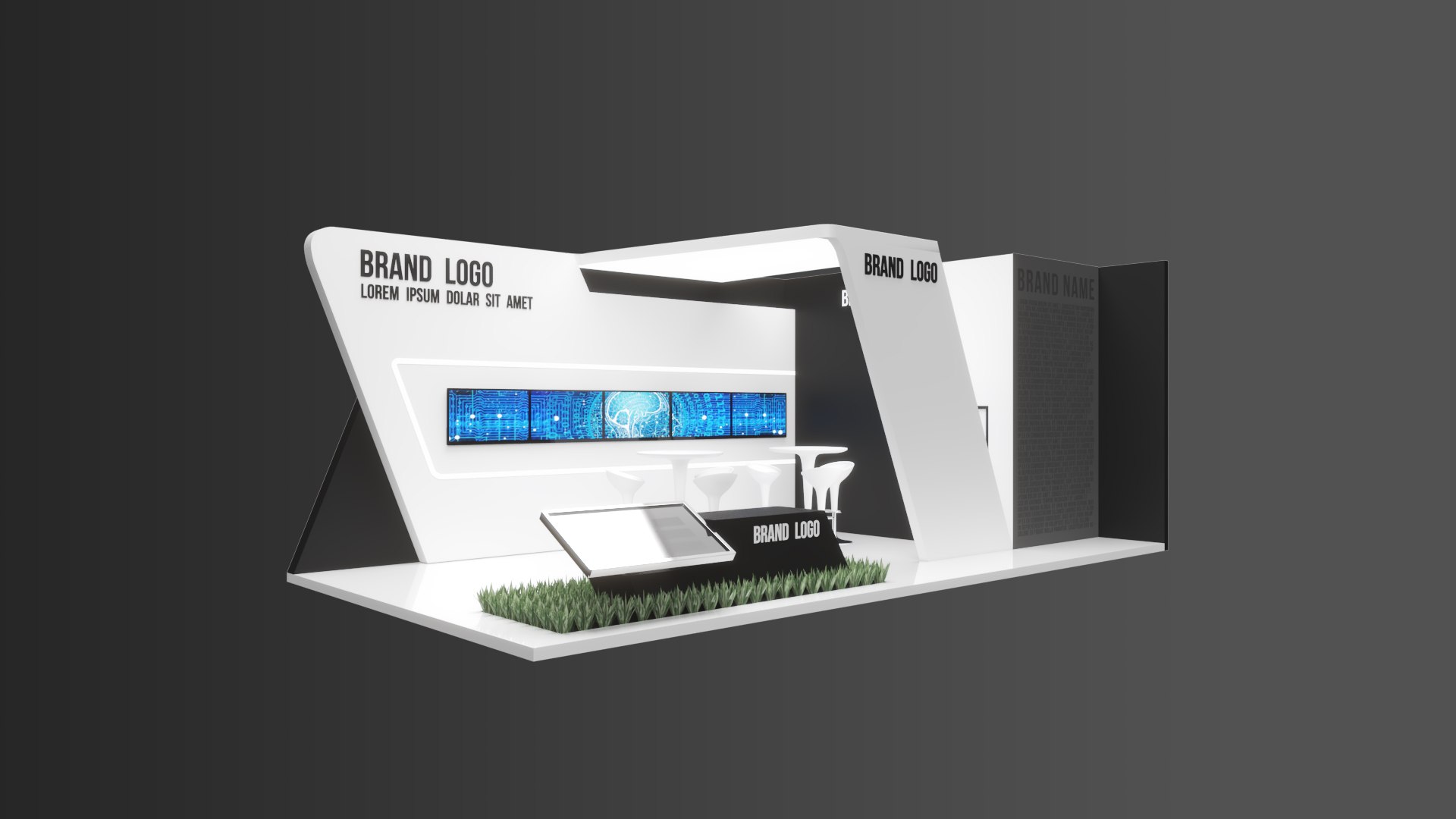 3D Stand Advertising - TurboSquid 1620849