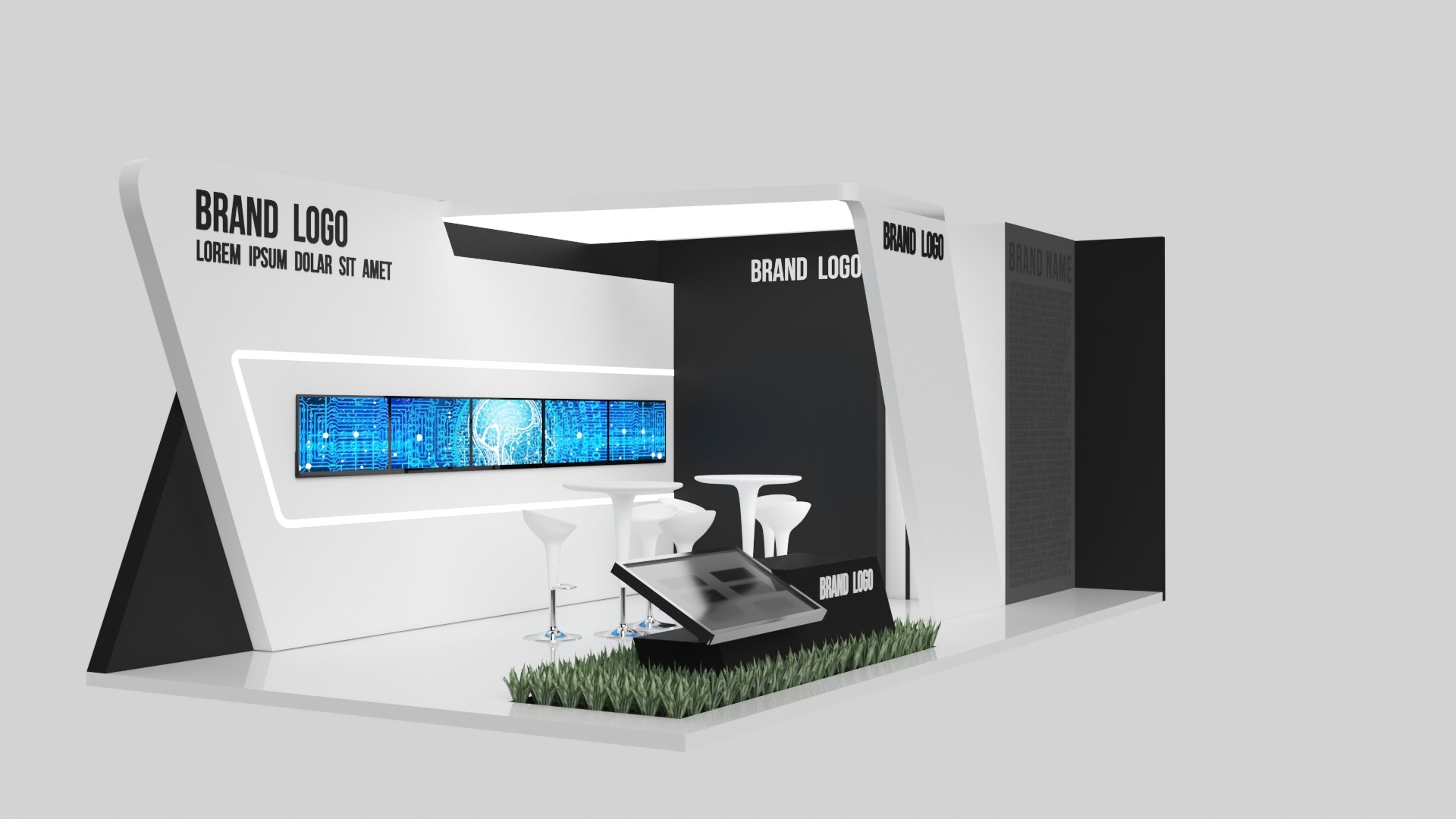 3D Stand Advertising - TurboSquid 1620849