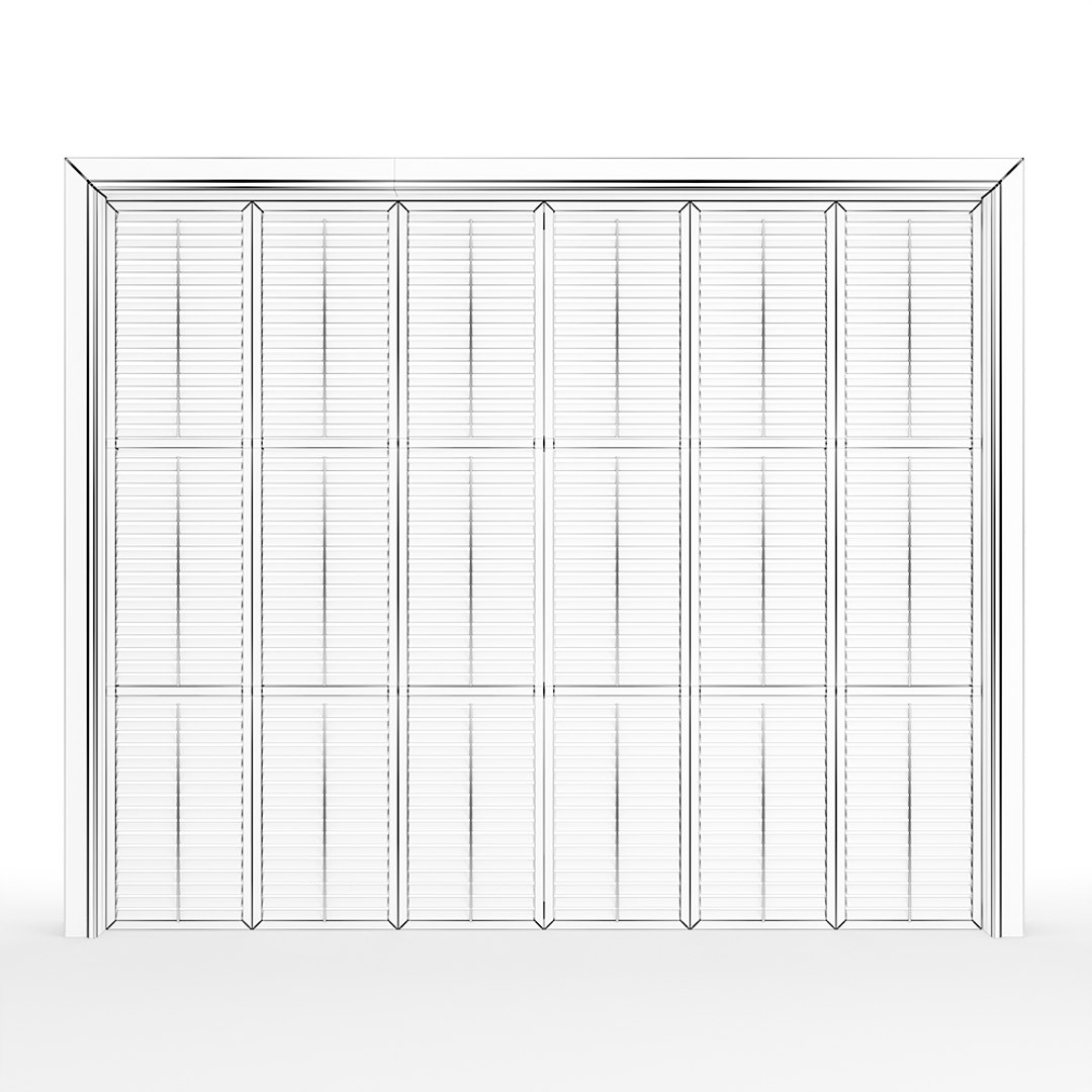 3D Interior Folding Shutter Door - TurboSquid 1589317