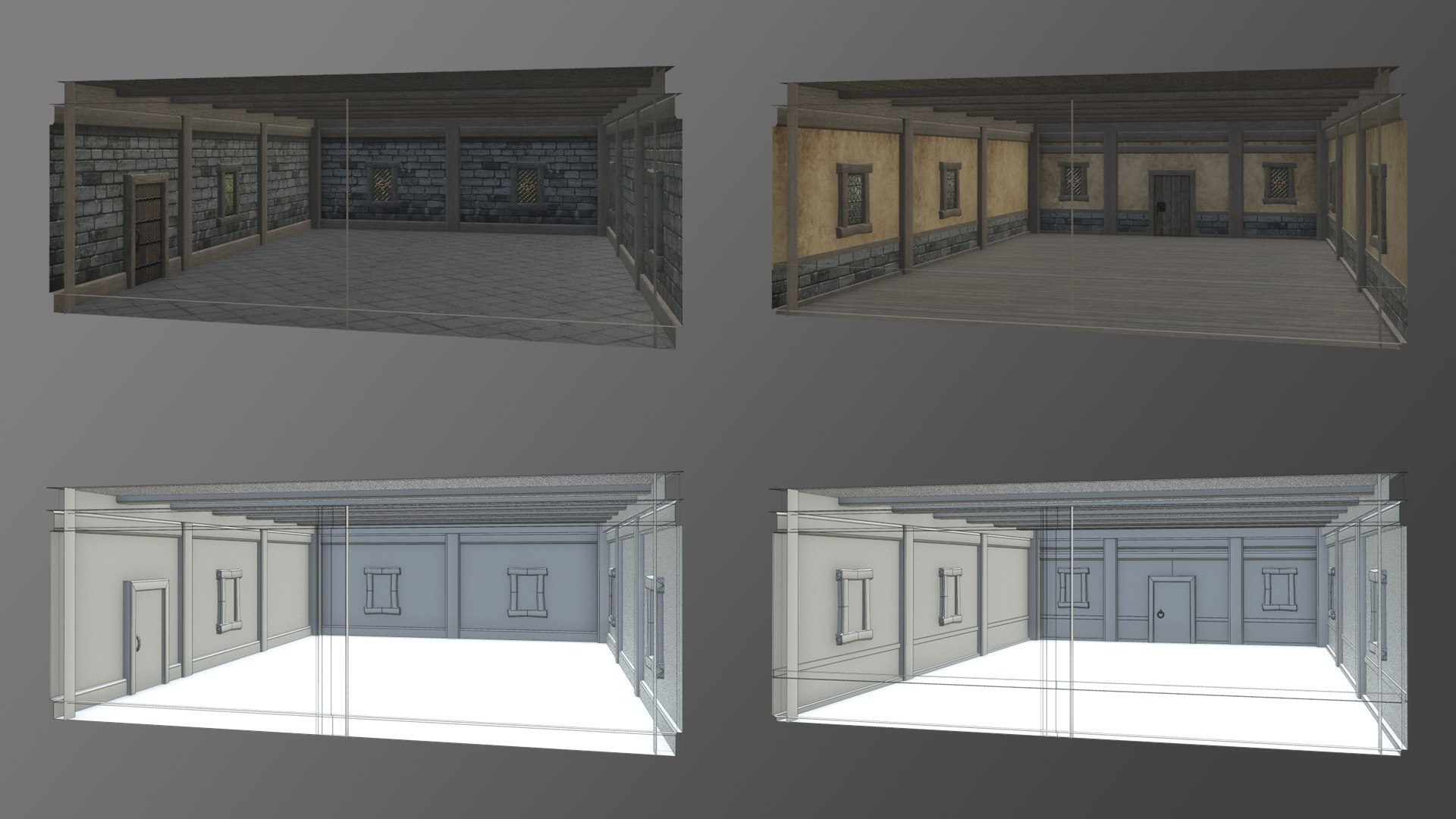 3d house props games model