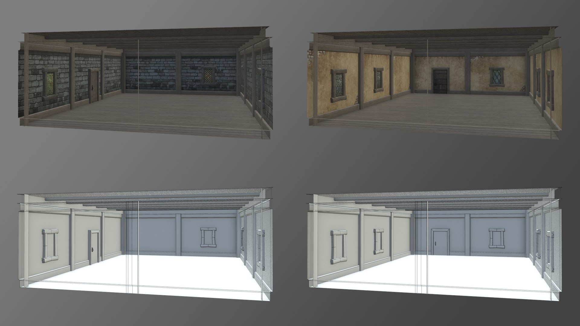 3d house props games model