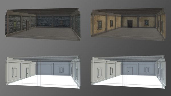 3d house props games model