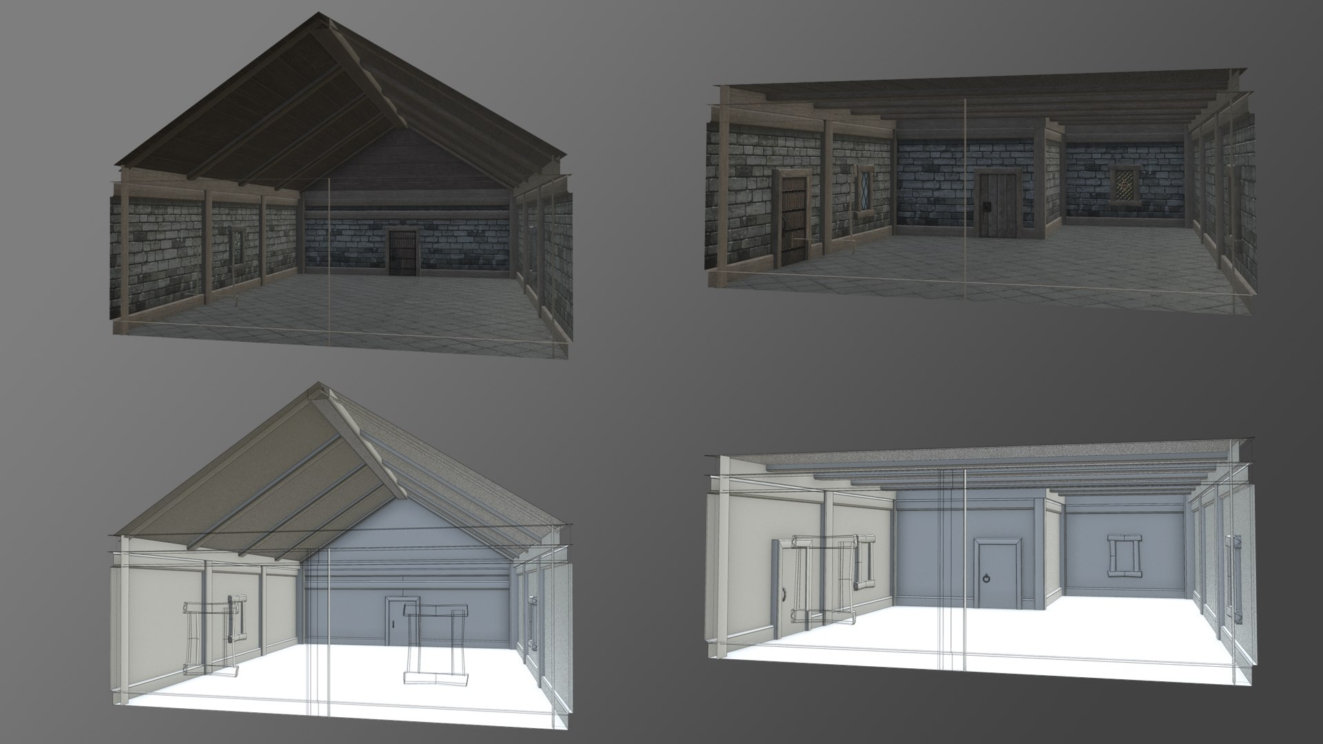 3d house props games model