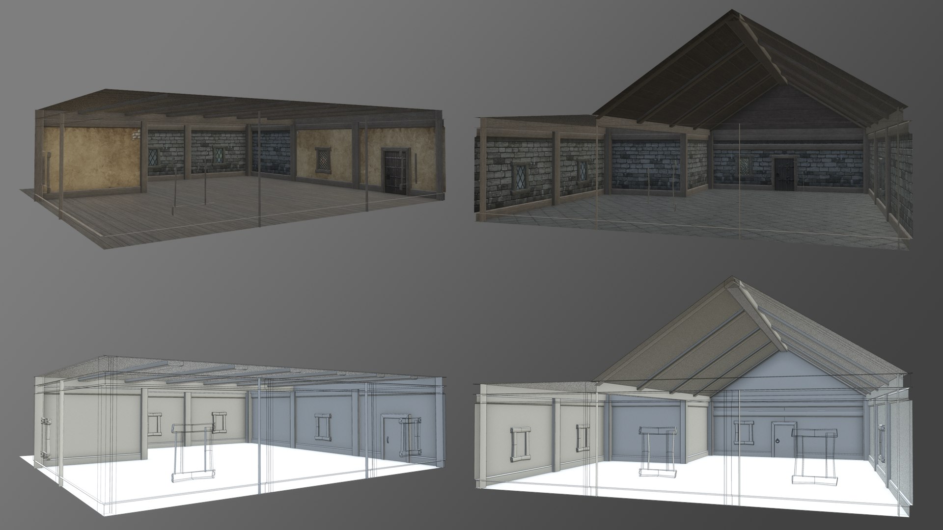 3d house props games model