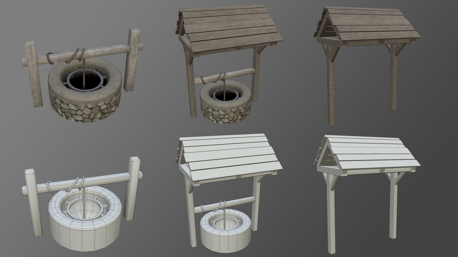 3d house props games model
