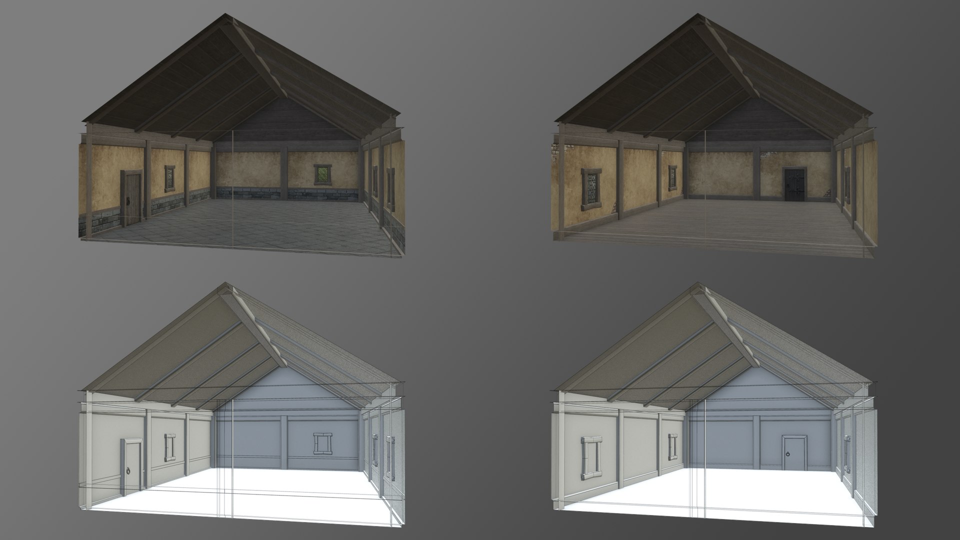 3d house props games model