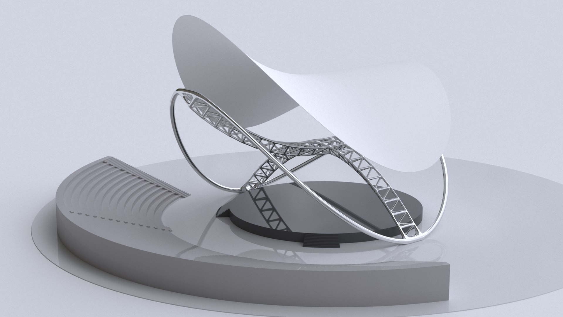 Outdoor Amphitheatre Stage 03 3D Model - TurboSquid 2356709