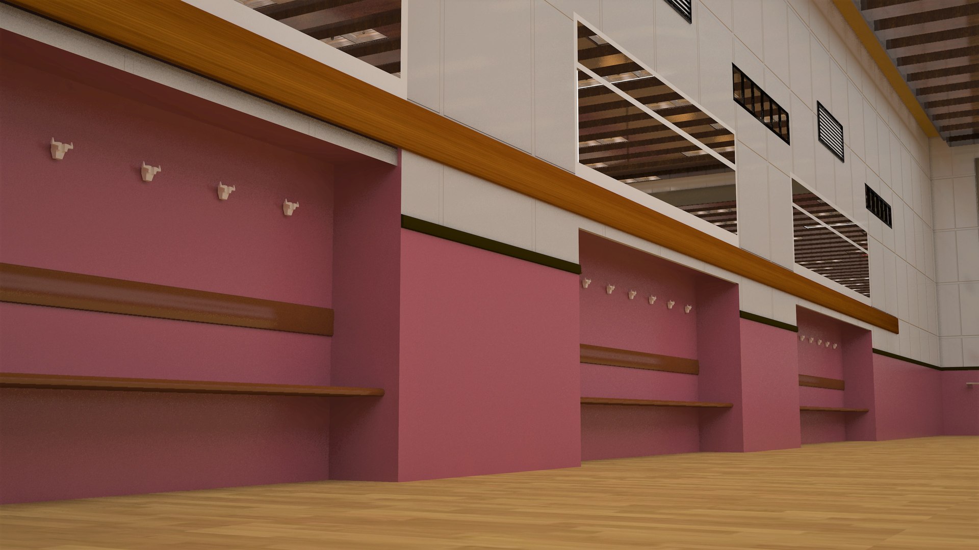 3D dance ballet hall - TurboSquid 1480239
