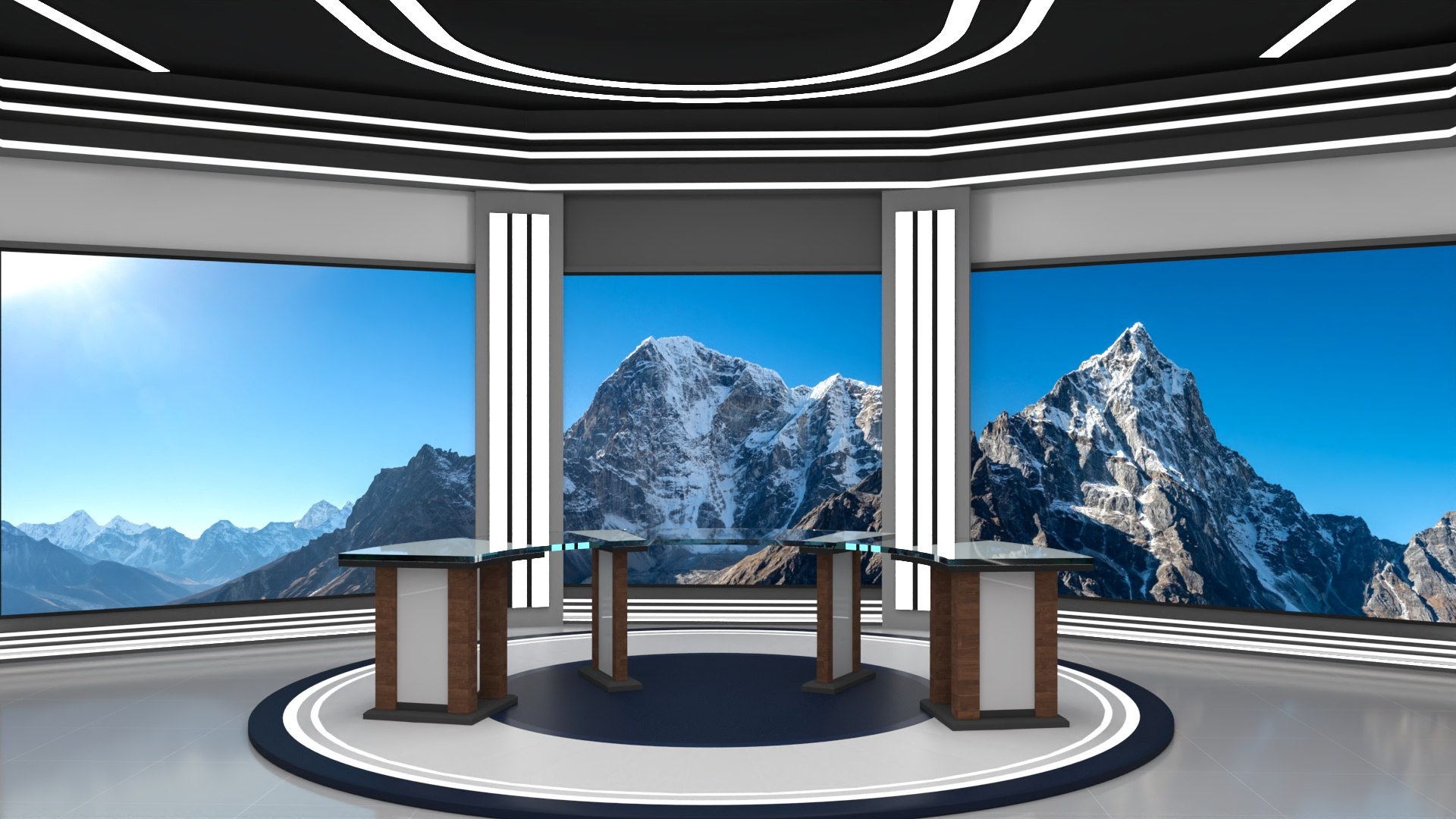 3D News set Interior - TurboSquid 2091701