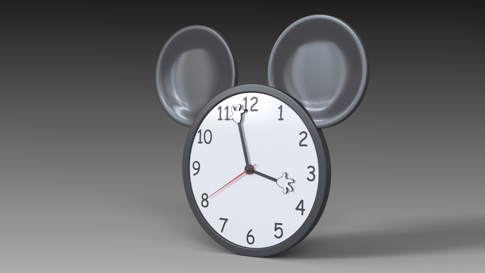 Mouse Clock 3D Model - TurboSquid 1878645