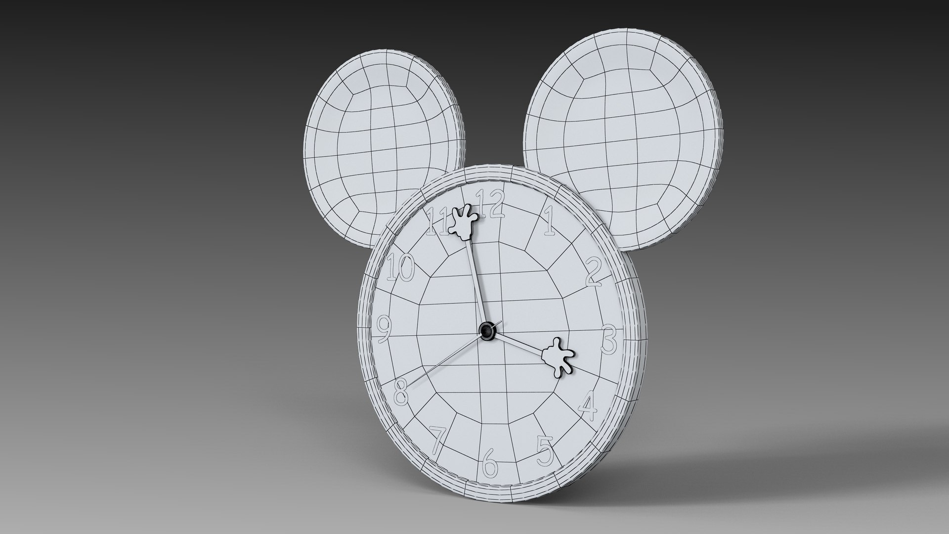 Mouse Clock 3D Model - TurboSquid 1878645
