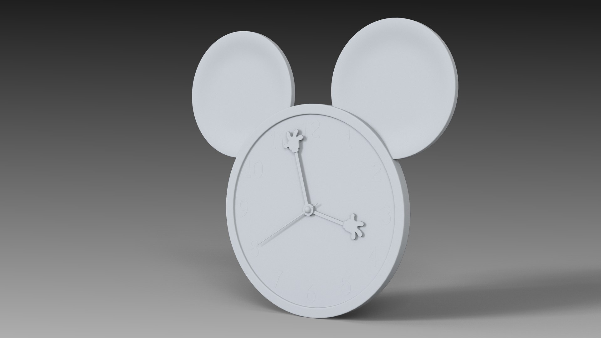 Mouse Clock 3D Model - TurboSquid 1878645