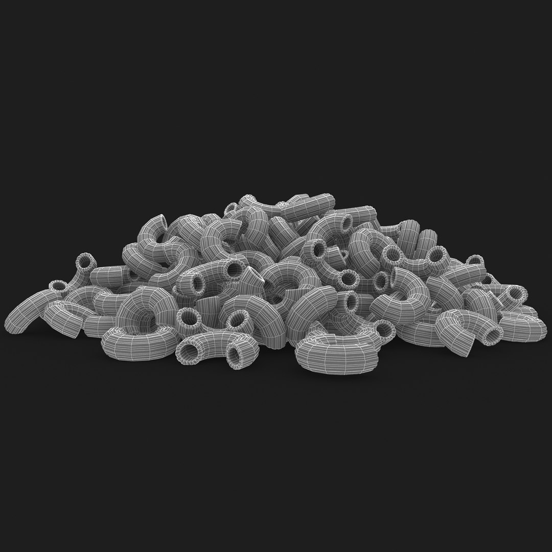 3D Realistic Dry Elbow Macaroni - TurboSquid 1211934