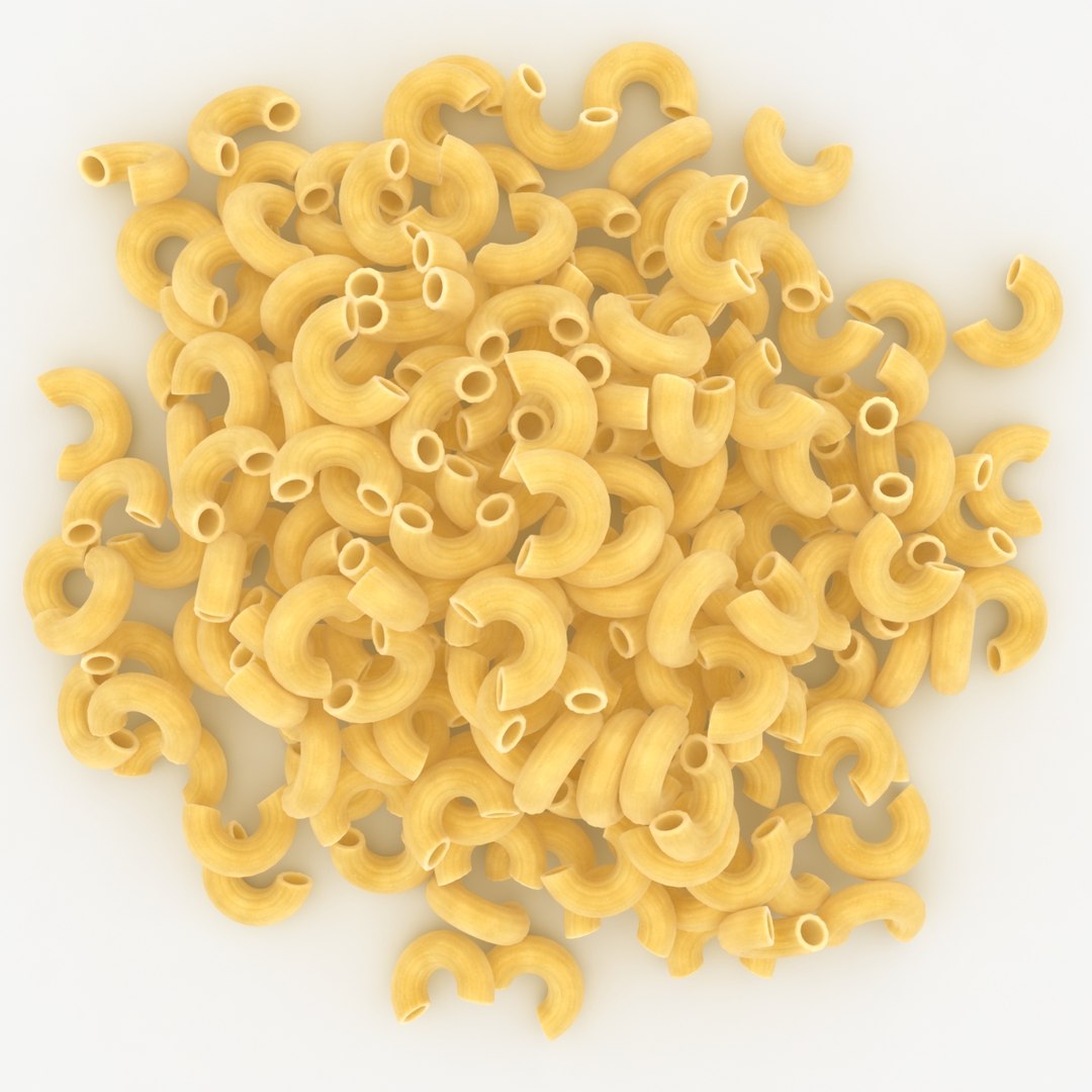 3D Realistic Dry Elbow Macaroni - TurboSquid 1211934