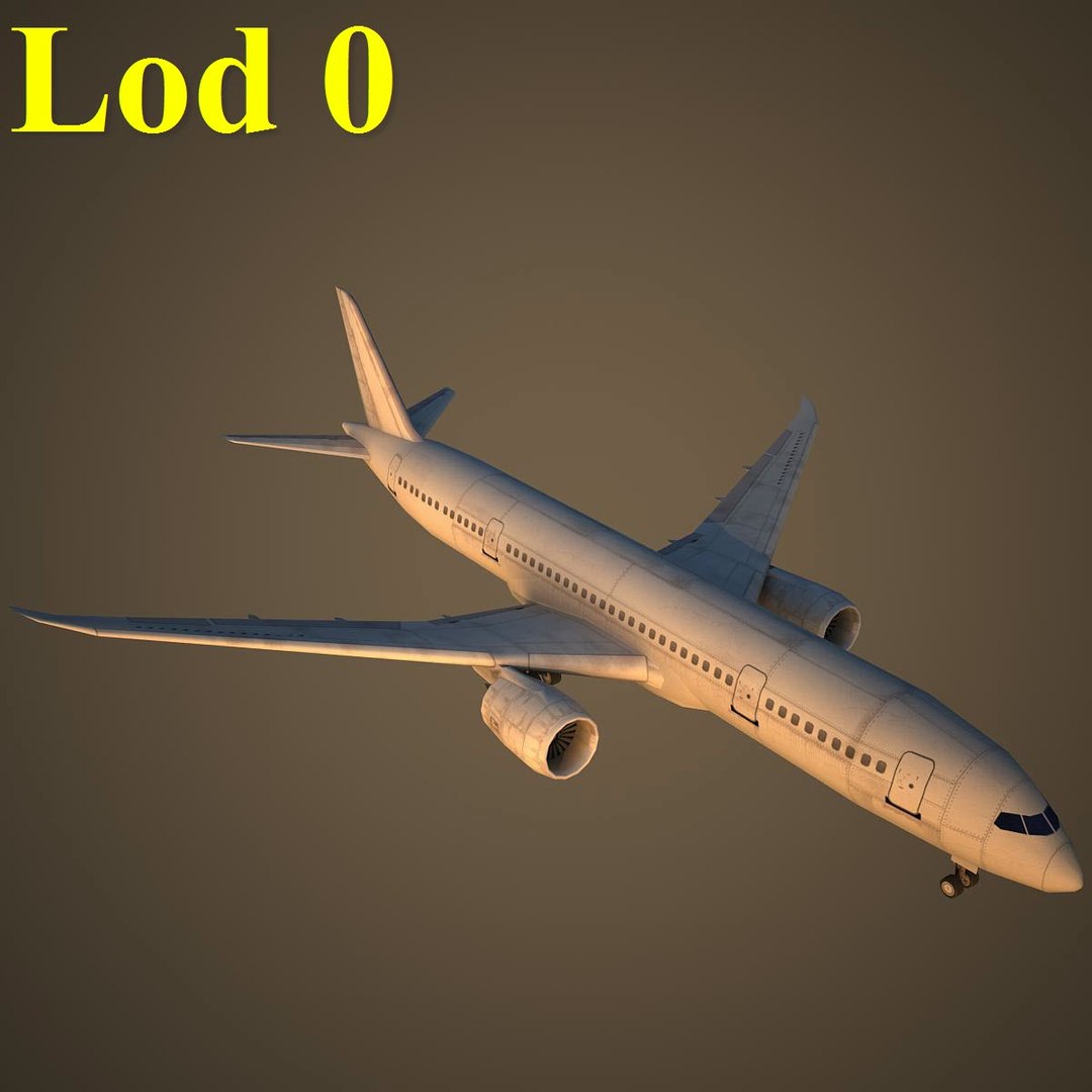 3d Boeing 787-9 Basic Model