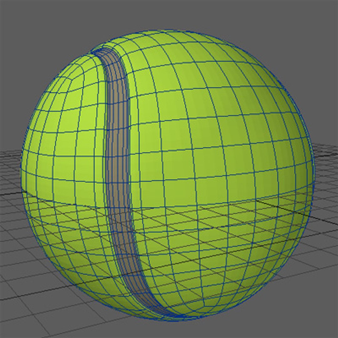 Realistic Tennis Ball Uv 3d Model