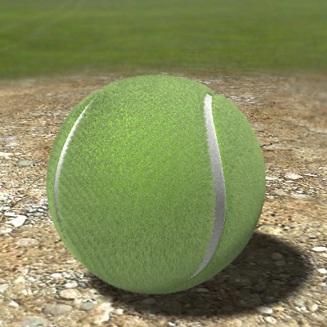 Realistic Tennis Ball Uv 3d Model