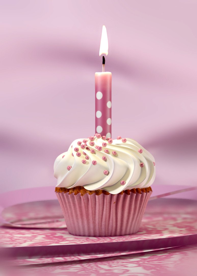 small cake candle cream max