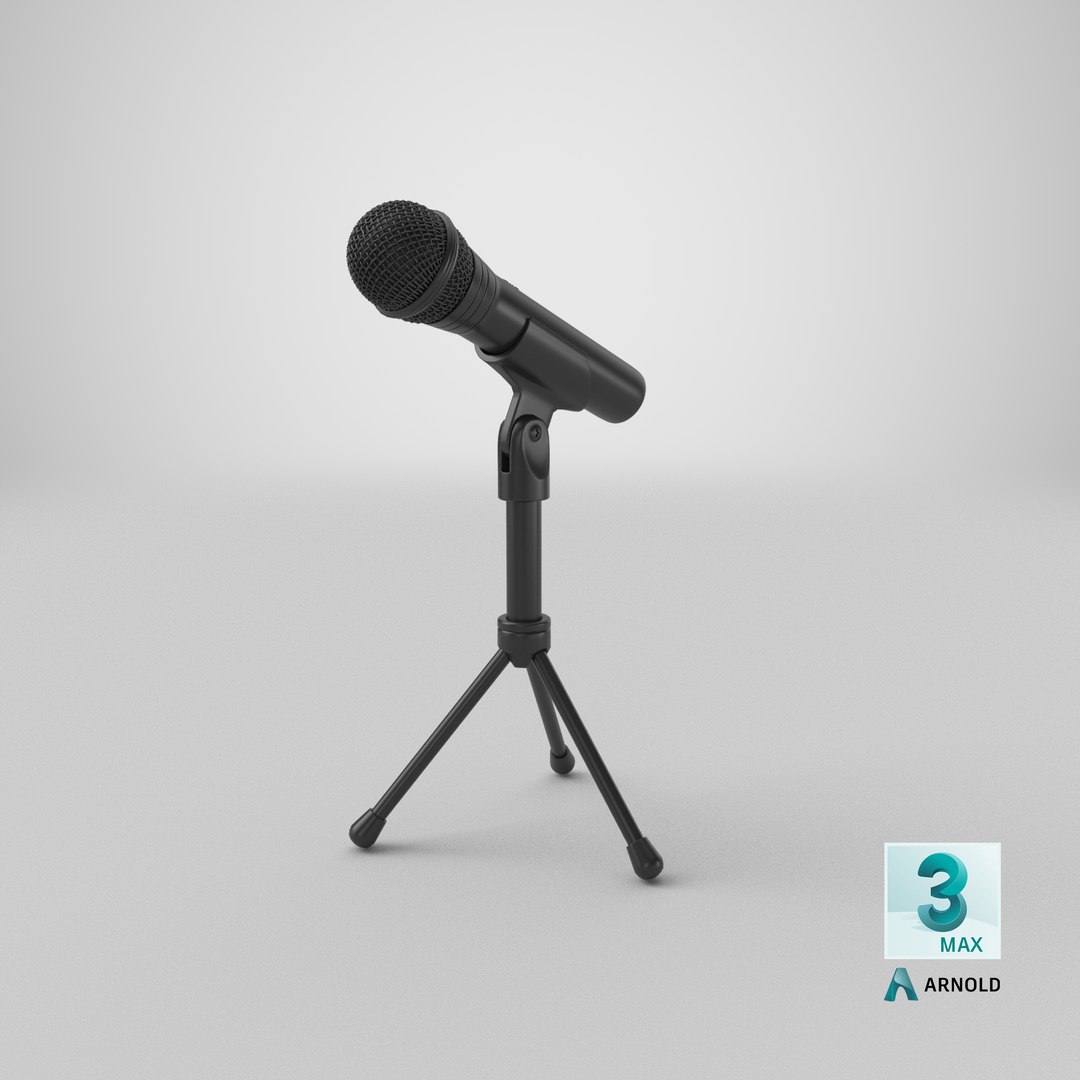 Desktop Microphone 3D model - TurboSquid 2101363