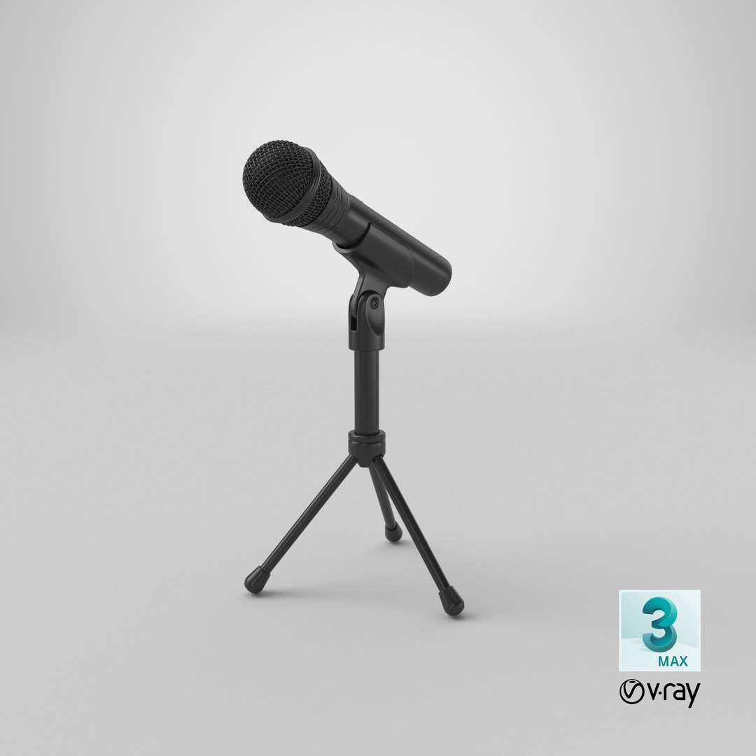 Desktop Microphone 3D Model - TurboSquid 2101363