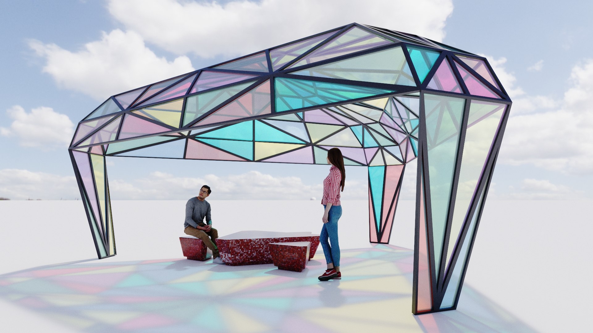 3D Ruby Pavilion Model - TurboSquid 2413909