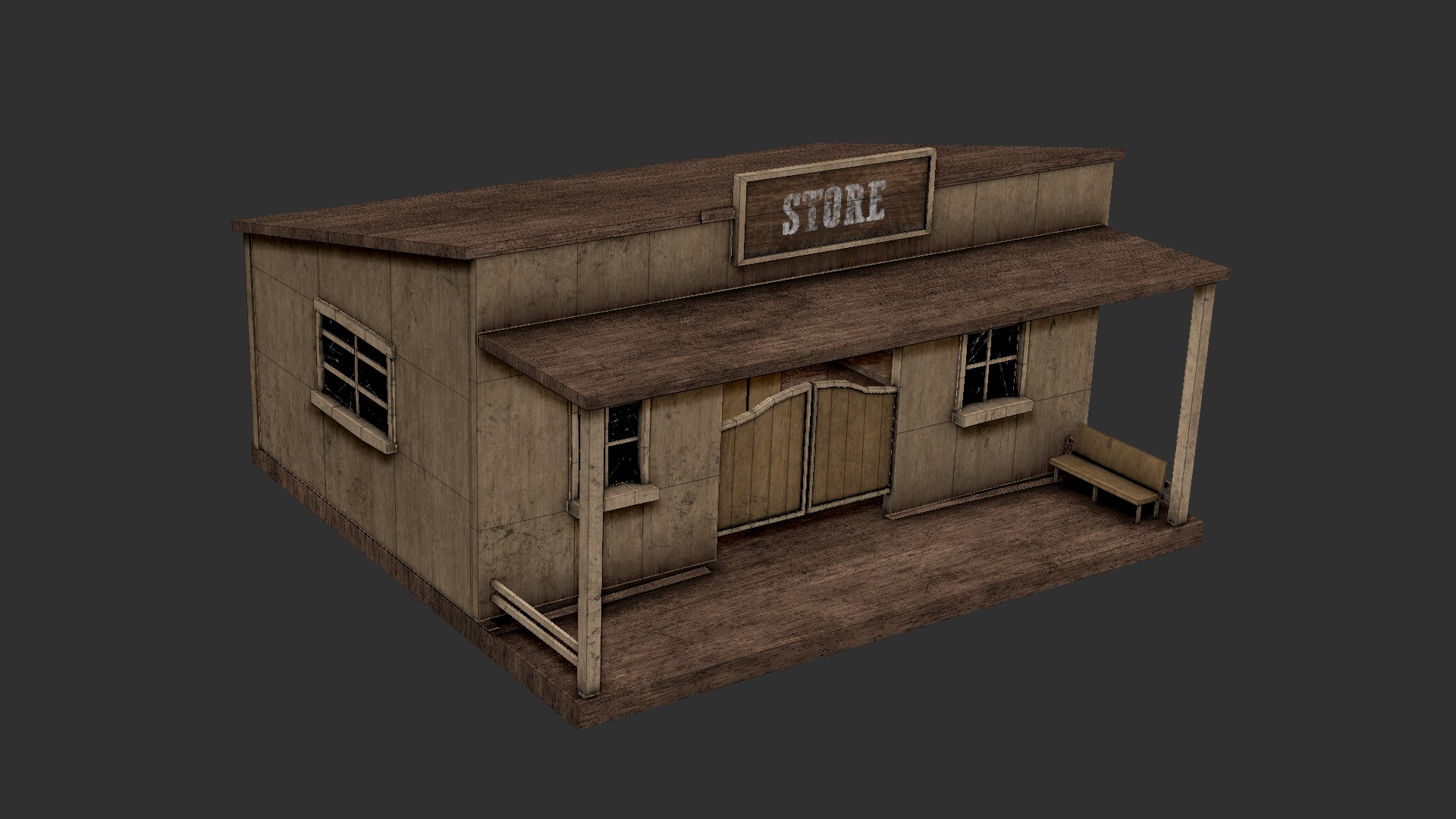 3D western store - wild west - TurboSquid 1709009