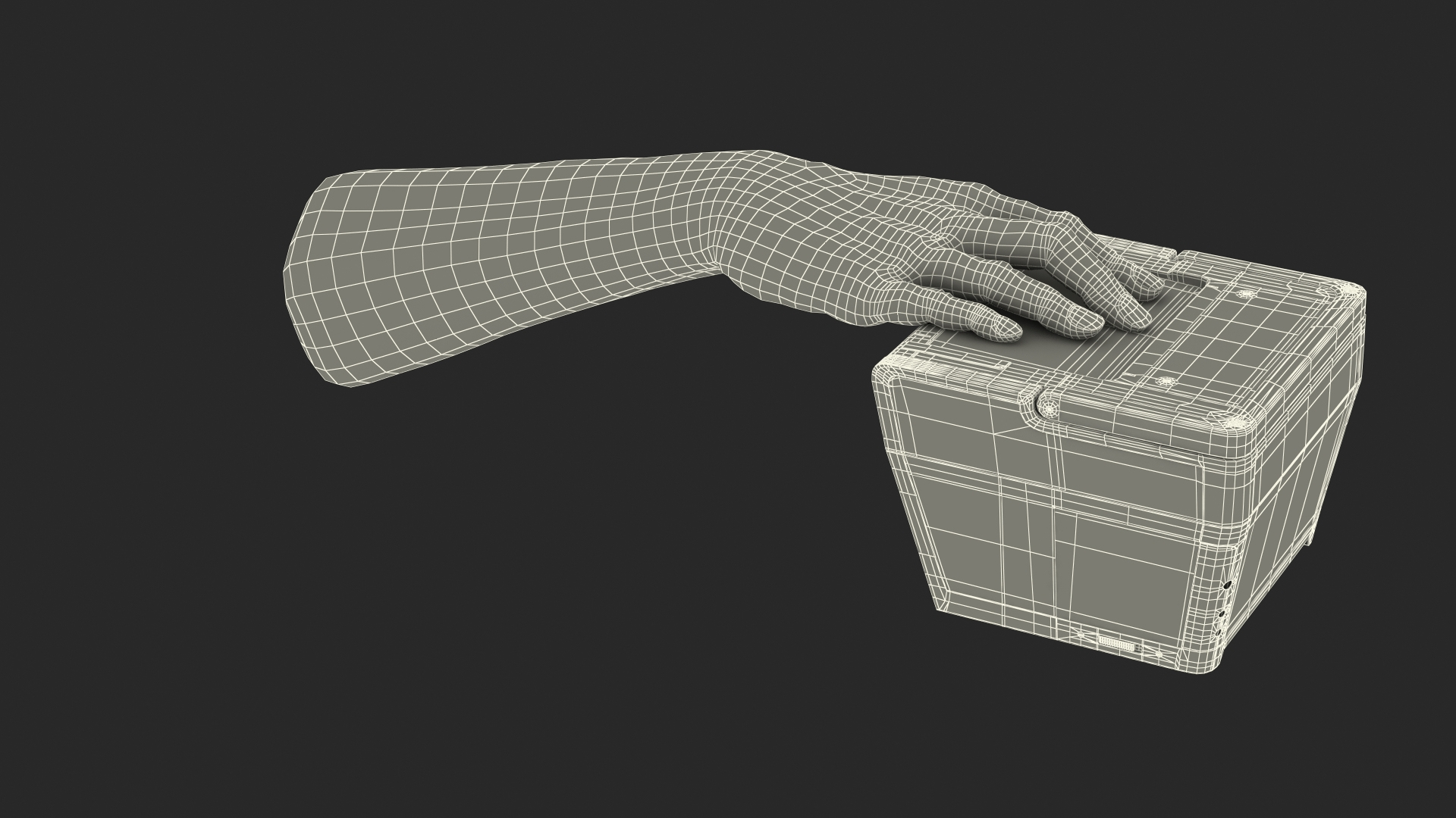 3D Fingerprints Scanner With Rigged Hand Collection For Cinema 4D ...