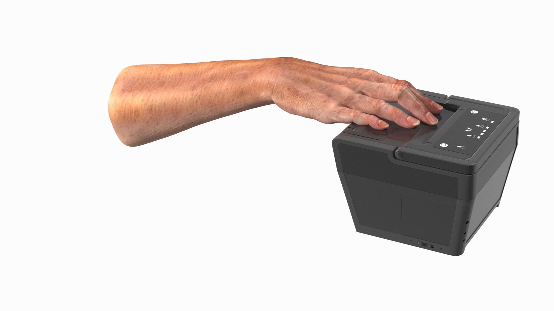3D Fingerprints Scanner With Rigged Hand Collection For Cinema 4D ...