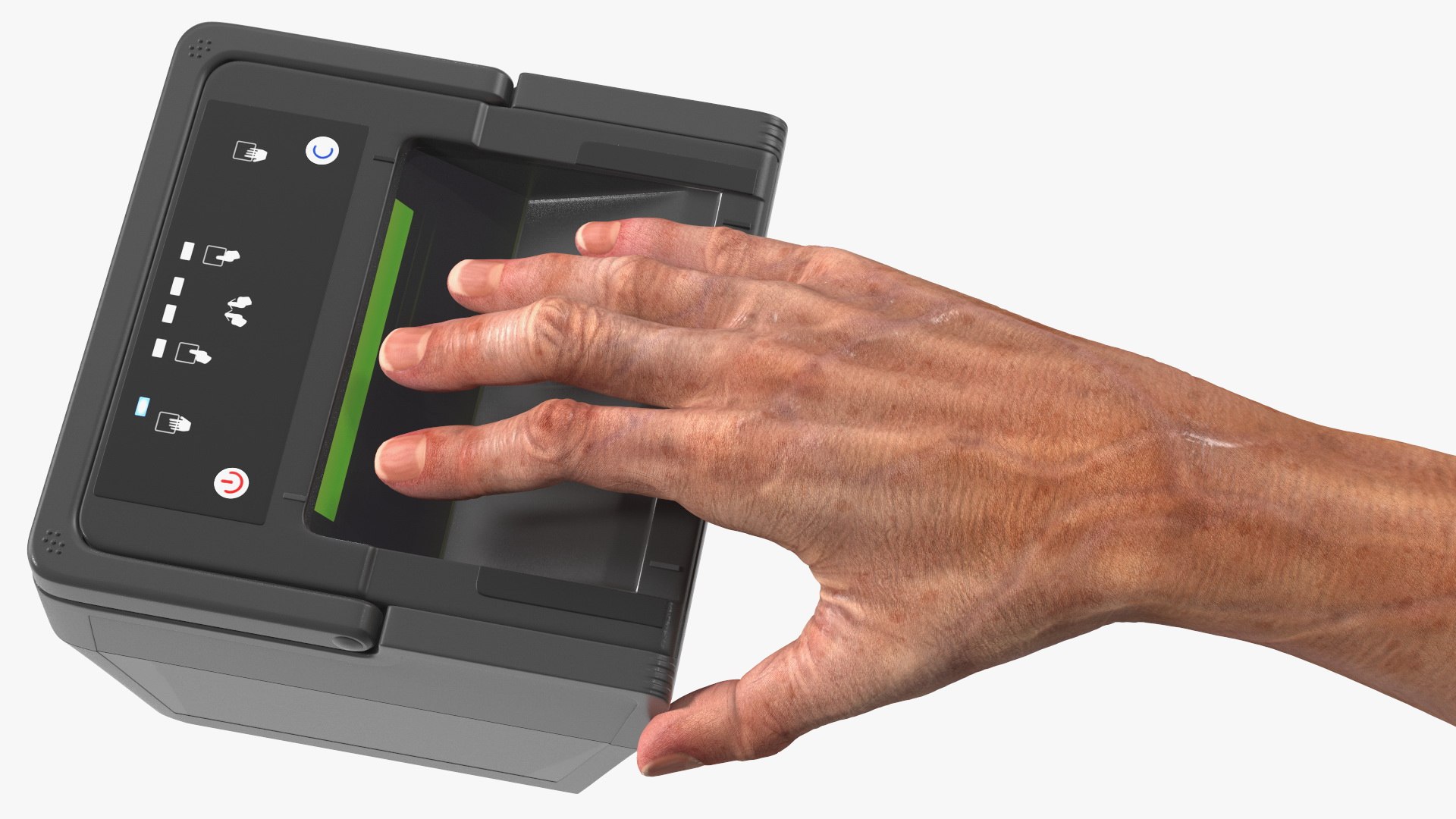 3D Fingerprints Scanner With Rigged Hand Collection For Cinema 4D ...