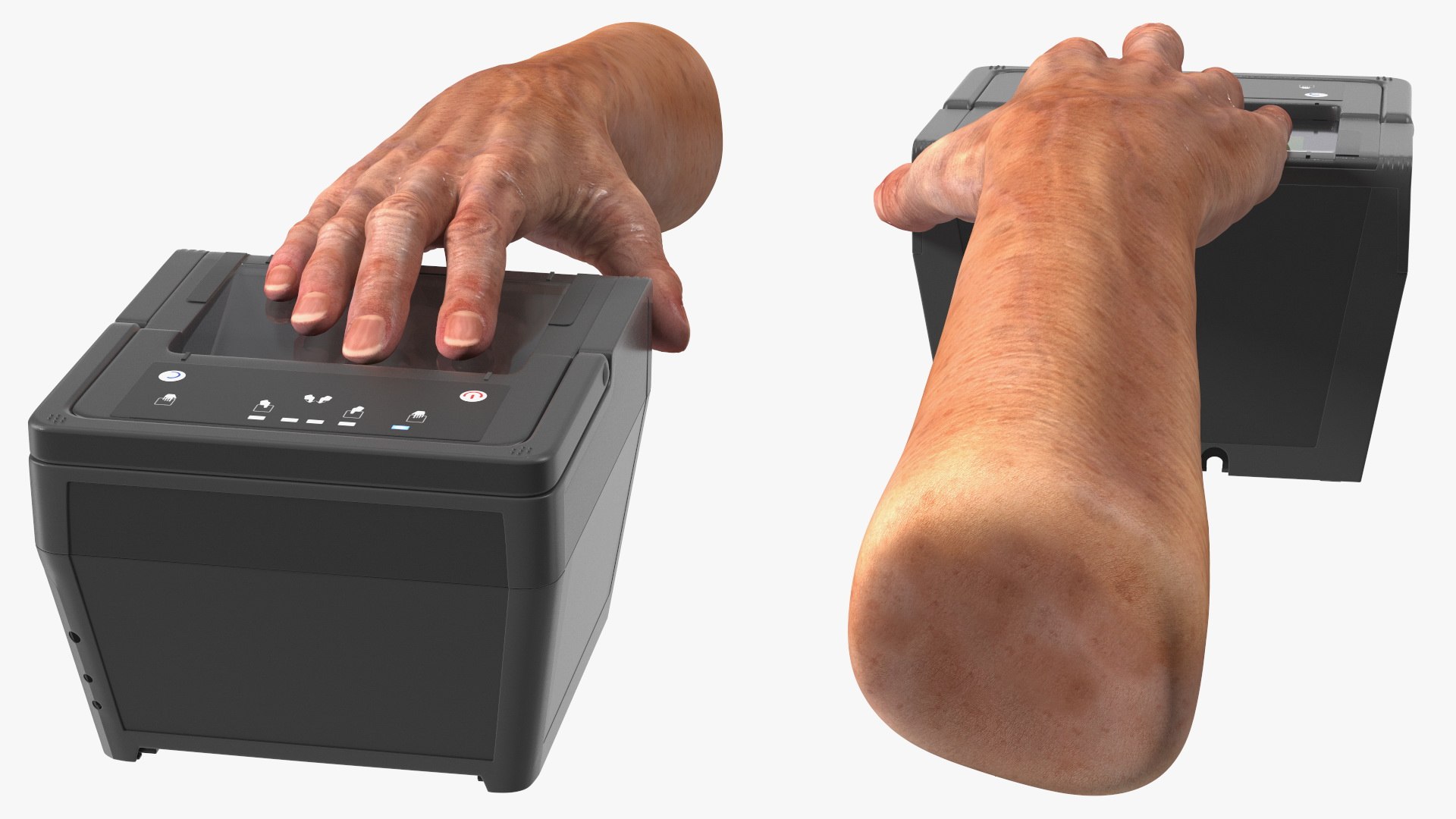 3D Fingerprints Scanner With Rigged Hand Collection For Cinema 4D ...