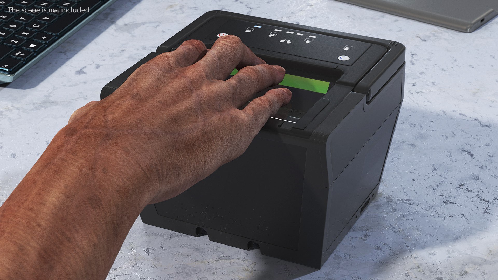 3D Fingerprints Scanner With Rigged Hand Collection For Cinema 4D ...