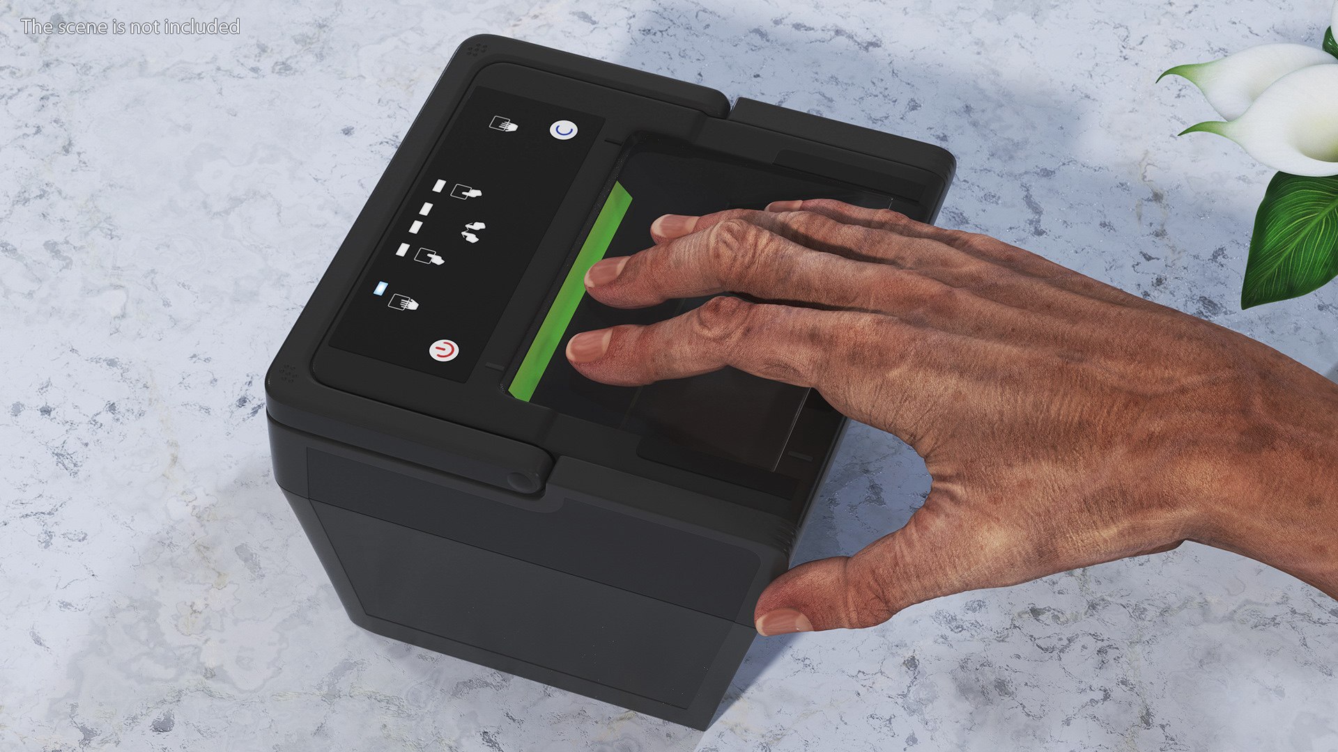 3D Fingerprints Scanner With Rigged Hand Collection For Cinema 4D ...