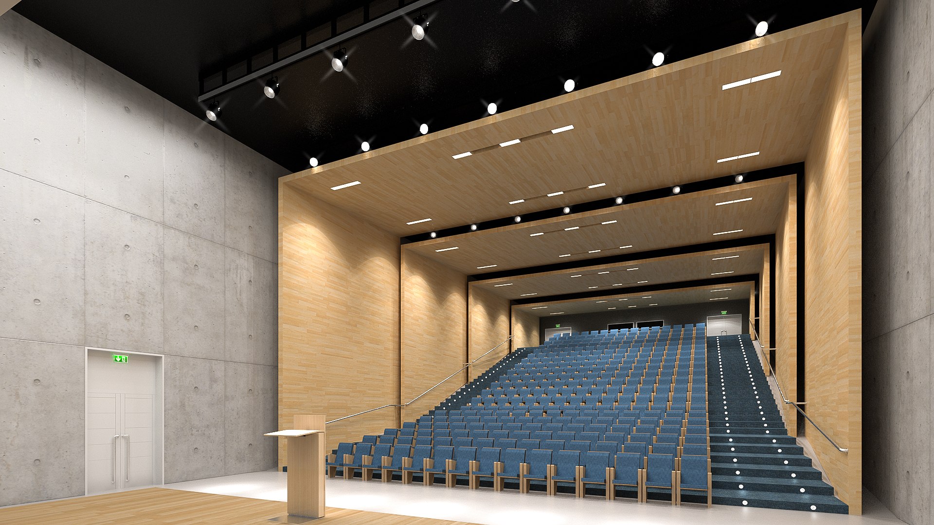 3D Auditorium Interior - TurboSquid 1690598