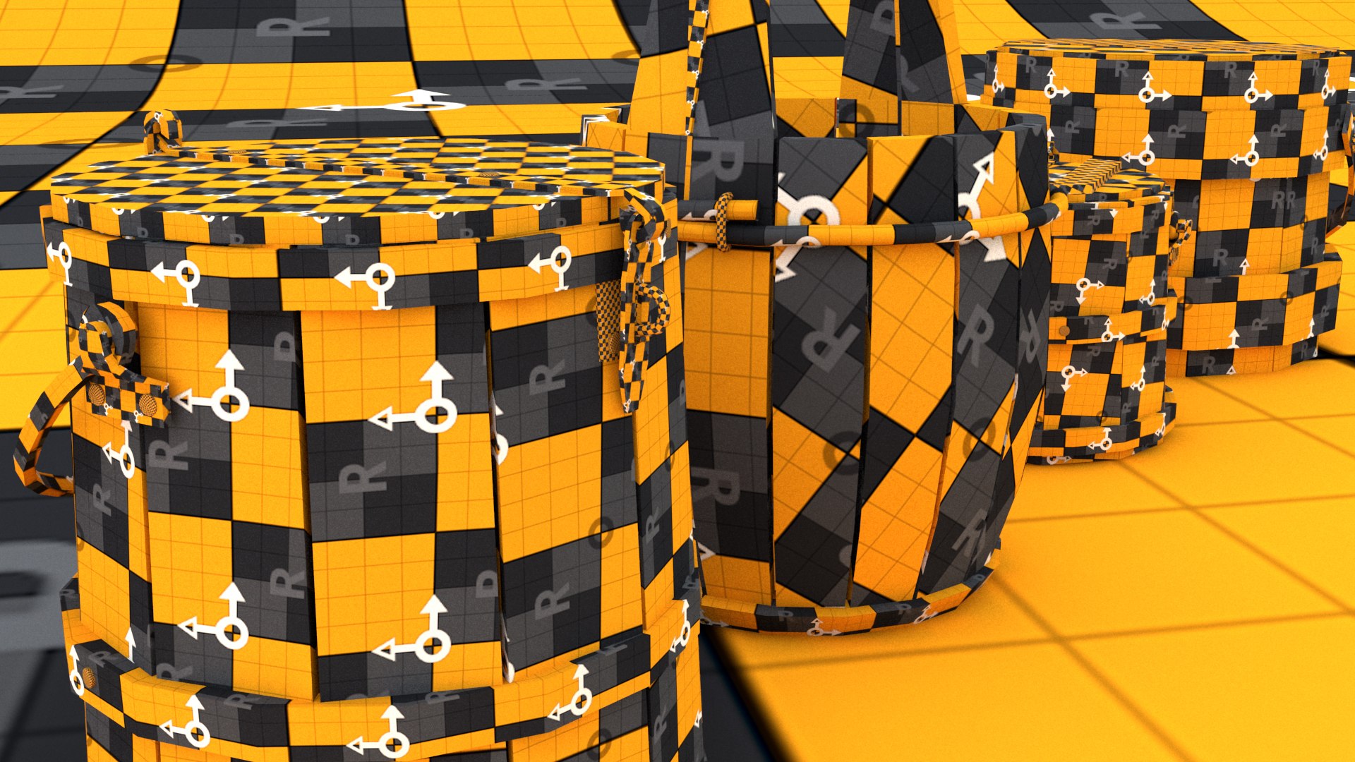 3D Laos Game Buckets Model - TurboSquid 2118463