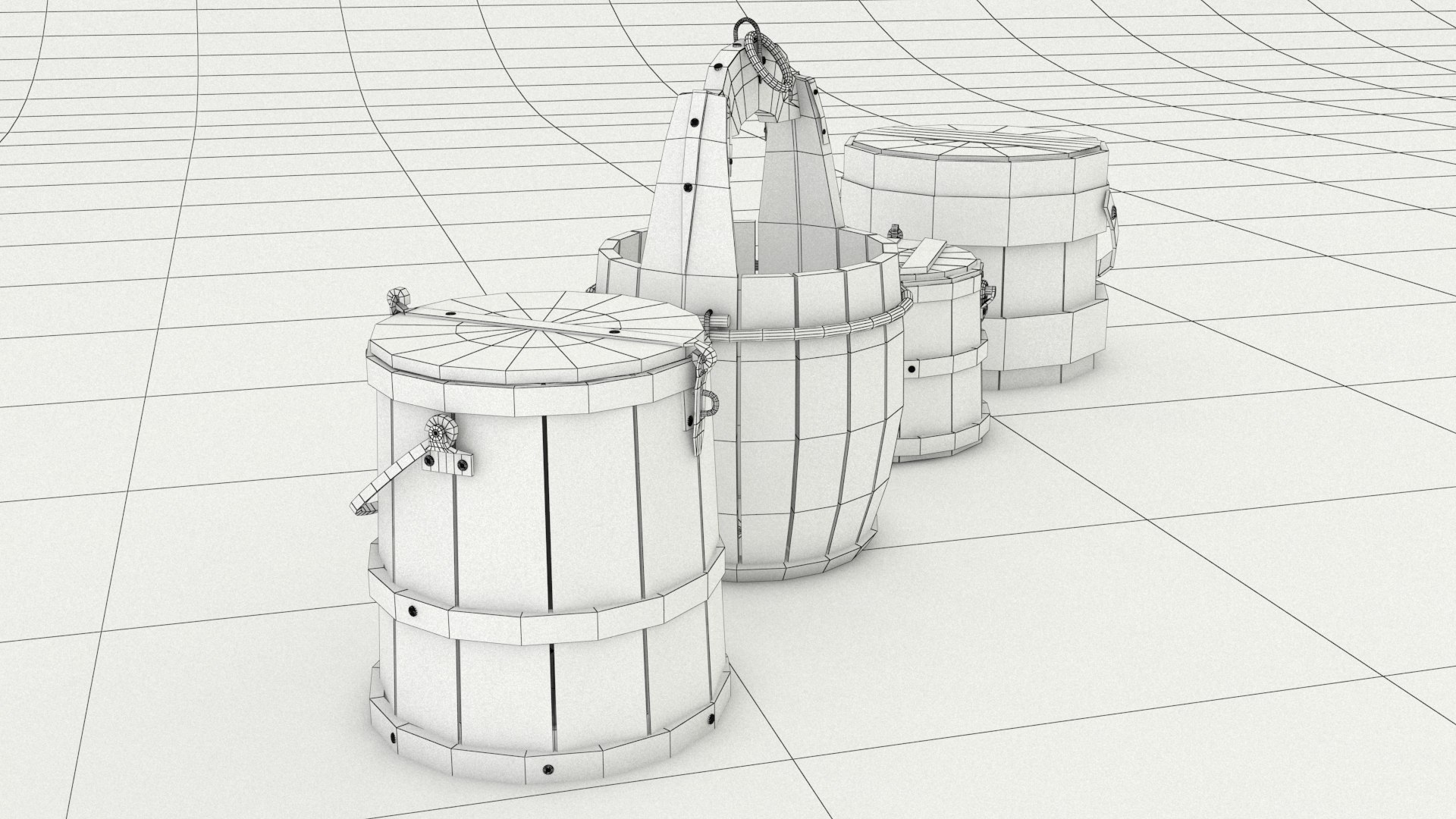 3D Laos Game Buckets Model - TurboSquid 2118463