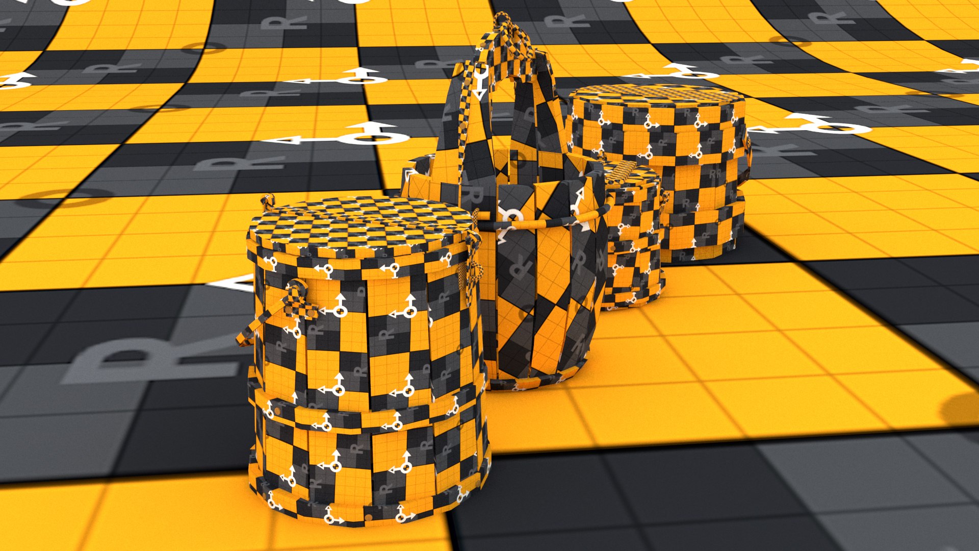 3D Laos Game Buckets Model - TurboSquid 2118463