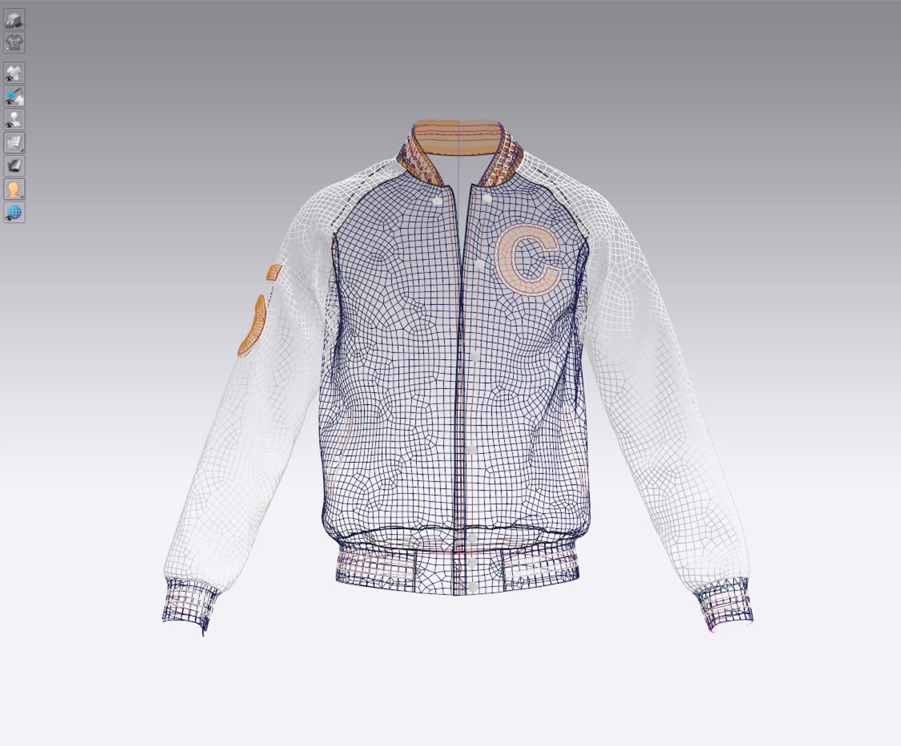 3D Male Raglan Varsity Jacket - TurboSquid 2152452