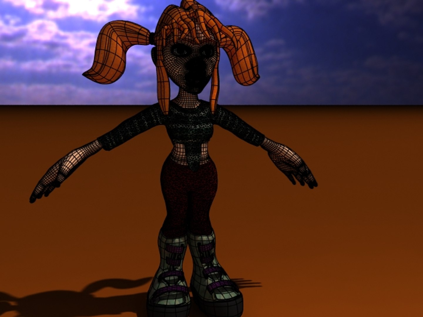 Peppermint Cartoon 3d Model