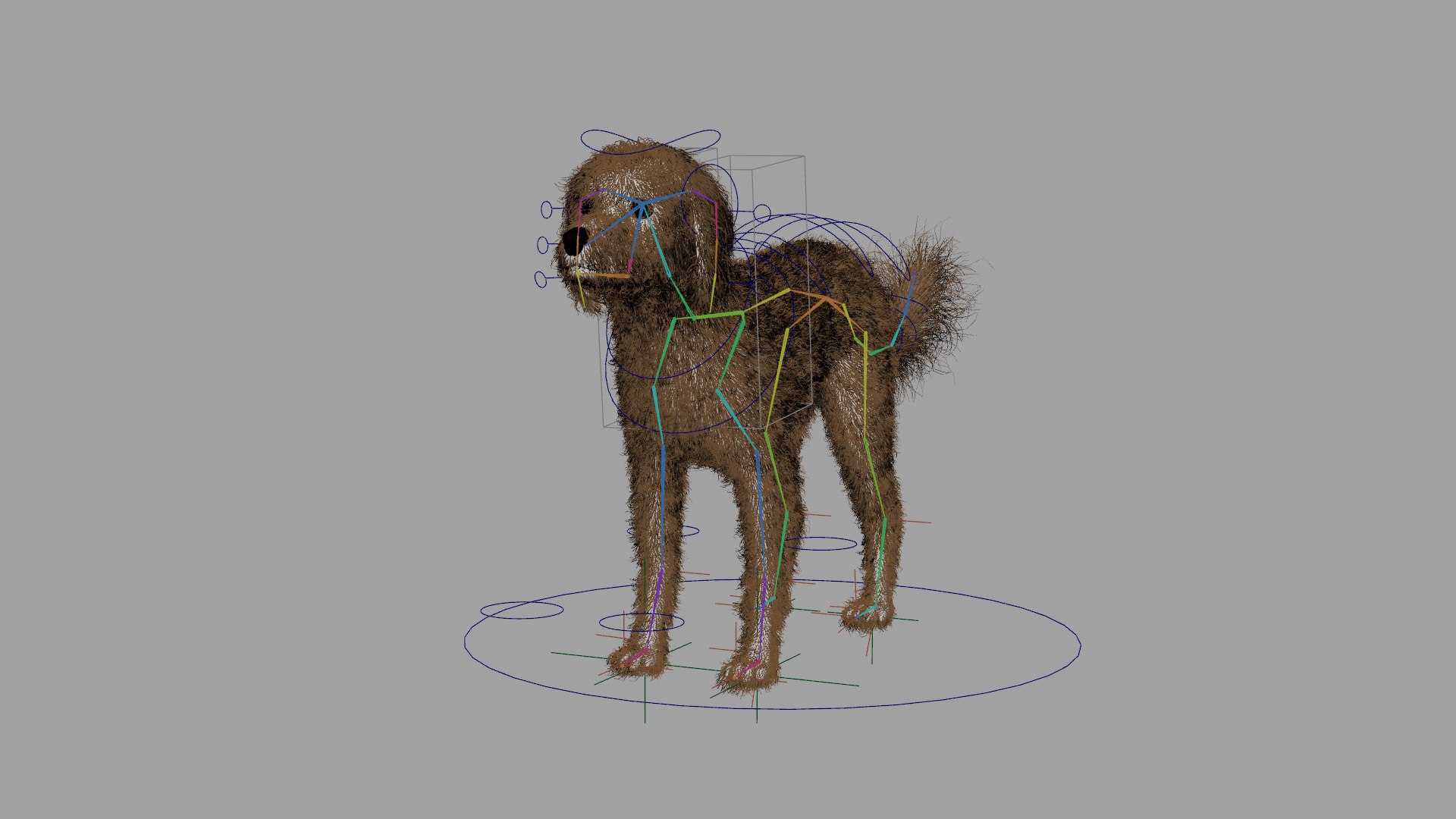 Animated Retrodoodle Dog Fur 3D - TurboSquid 2304427