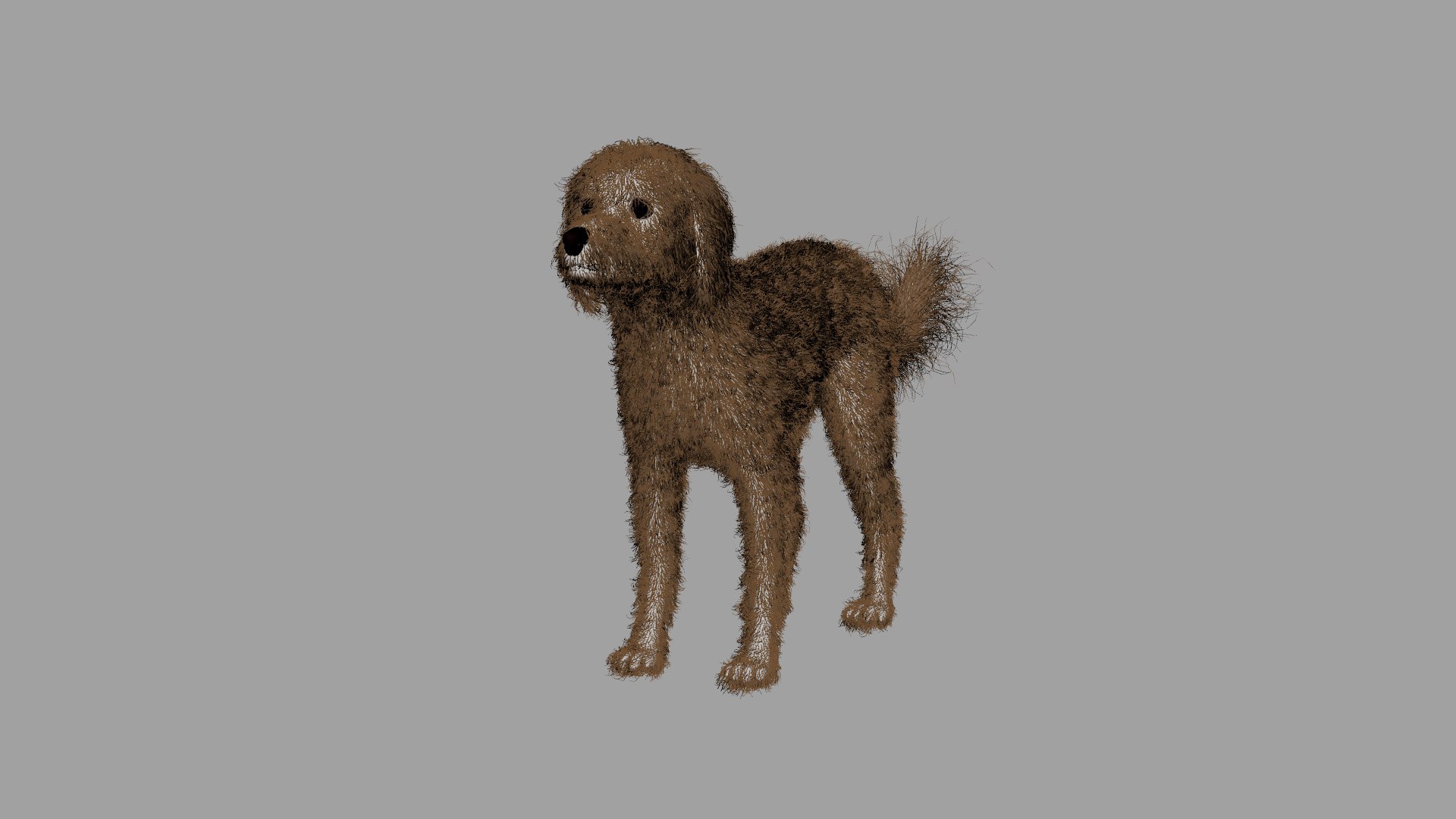 Animated Retrodoodle Dog Fur 3D - TurboSquid 2304427