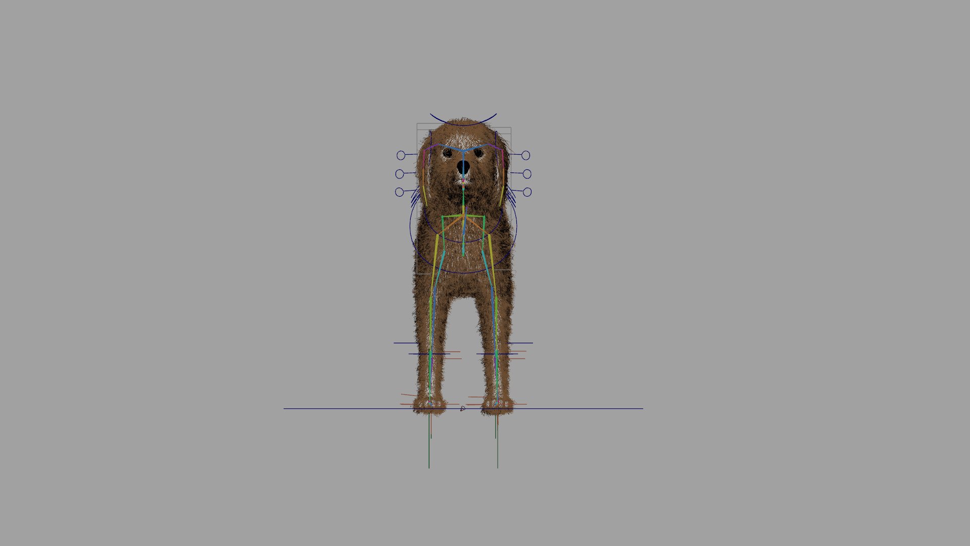 Animated Retrodoodle Dog Fur 3D - TurboSquid 2304427