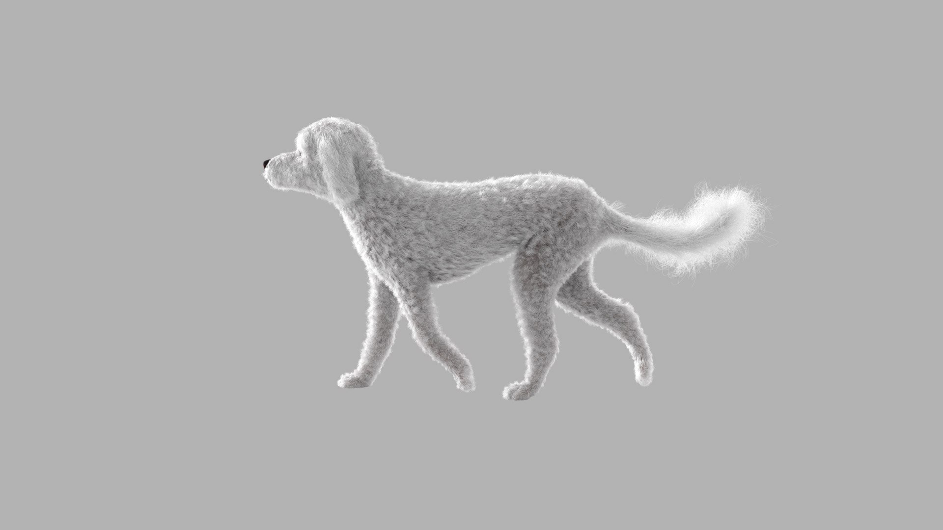 Animated Retrodoodle Dog Fur 3D - TurboSquid 2304427