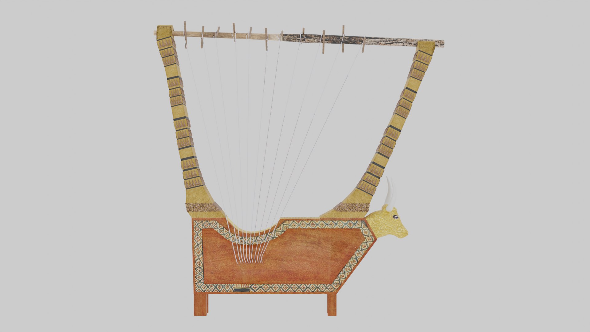 3D Kinnor Or Lyre - TurboSquid 2023885