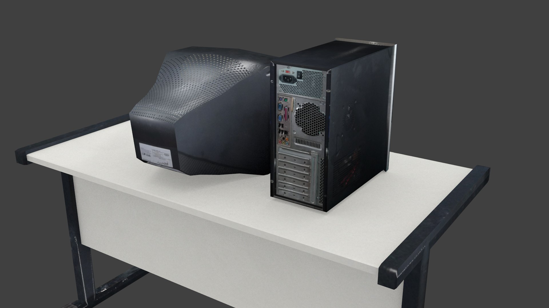 Computer Office Table 3D Model - TurboSquid 1794628