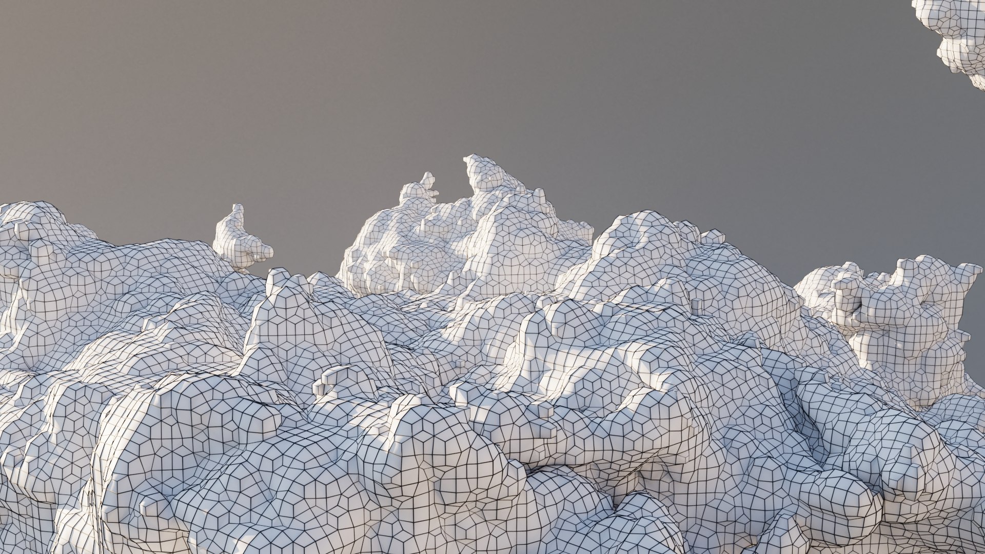 Free 3D Cloud Polygon Blender 1 Model - TurboSquid 1895708