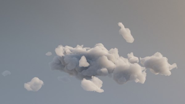 Free 3D Cloud Polygon Blender 1 model - TurboSquid 1895708