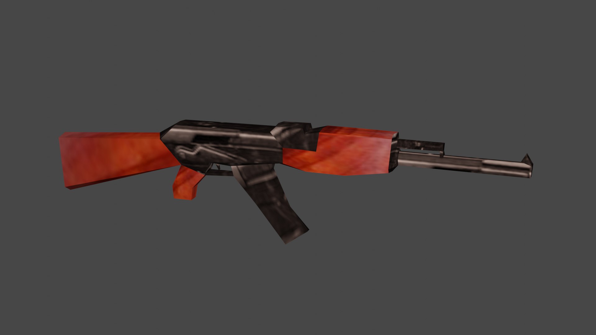 Ak-47 Ps1 Psx Style Model - TurboSquid 1977033