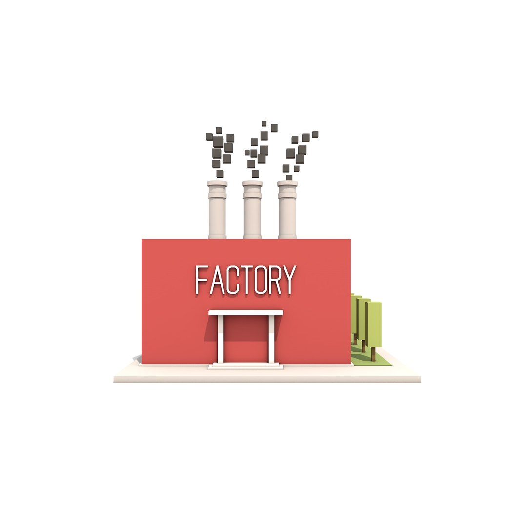 3D Simple Factory - TurboSquid 1361010